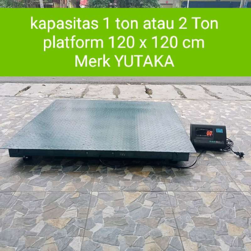 Jual Timbangan Digital Lantai 1 ton atau 2 Ton platform 120 x 120 cm di ...