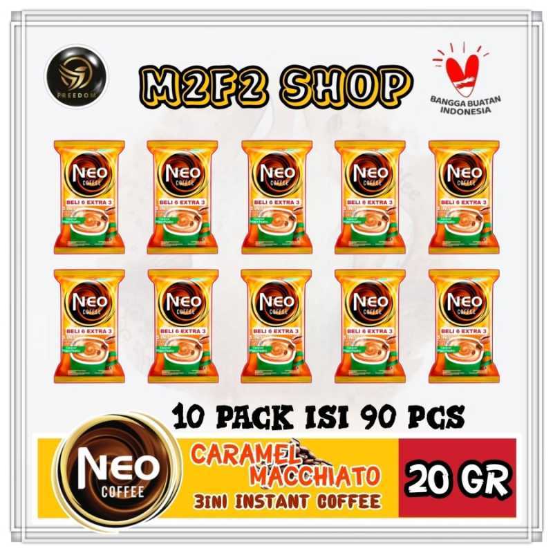 Jual Kopi Neo Coffee Caramel Macchiato Sachet | Pack Mt - 20 Gr ...