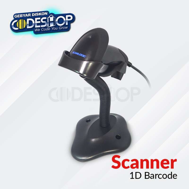 Jual Scanlogic CS-1000 Plus Scanner Barcode 1D Auto Scan Sense USB ...