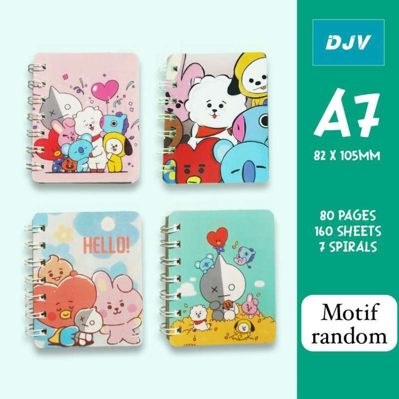 Jual Notebook Ring Motif A7 Isi 80 Lembar Buku Catatan Ring - Nb Duck ...