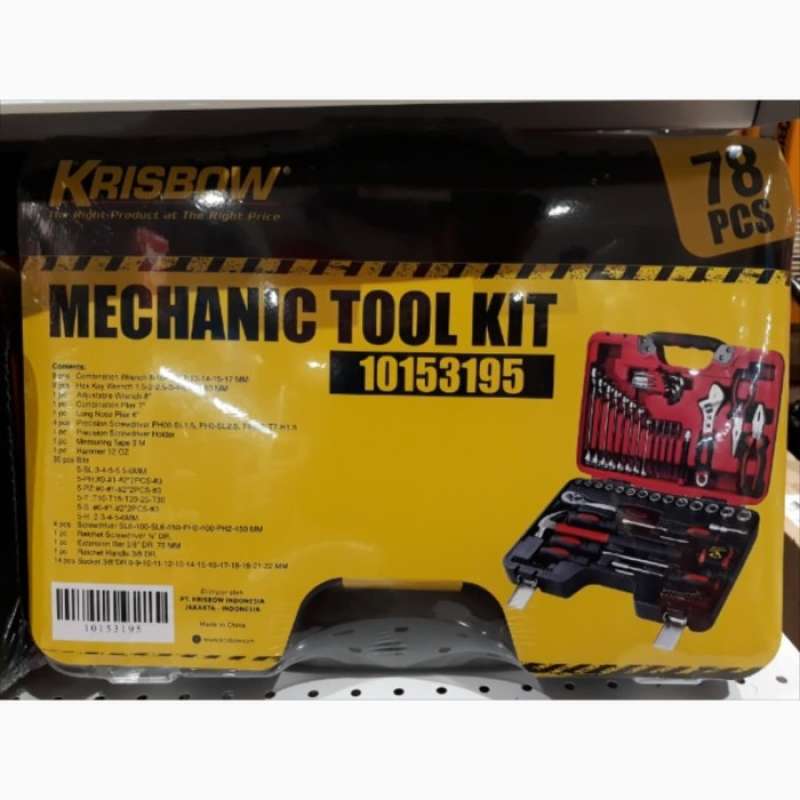 Promo Toolkit 78 Box Set Tool Kit Krisbow Kotak Perkakas Mekanik Diskon ...