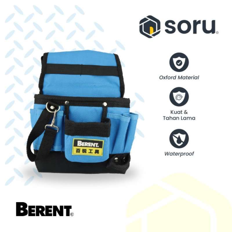 Promo BERENT Tas Kerja Pinggang Alat Perkakas Tool Belt Heavy Duty BT8 ...
