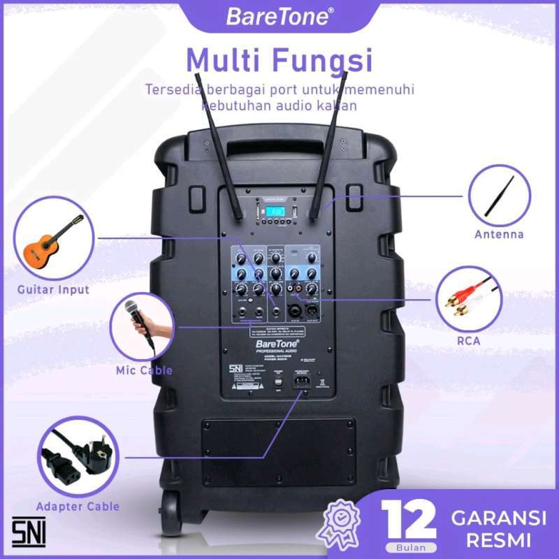 Jual Speaker Portable Wireless Baretone Max 15nb 15 Nb Di Seller Serba ...