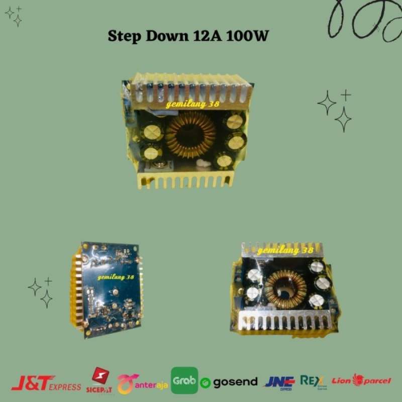 Promo DC DC Step Down 12A 100W Buck Converter Modul Penurun Tegangan ...