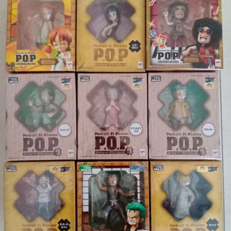 Promo POP Mild Luffy, Zorro, Sanji, Ussop, Vivi, Franky, Nami, Robin ...