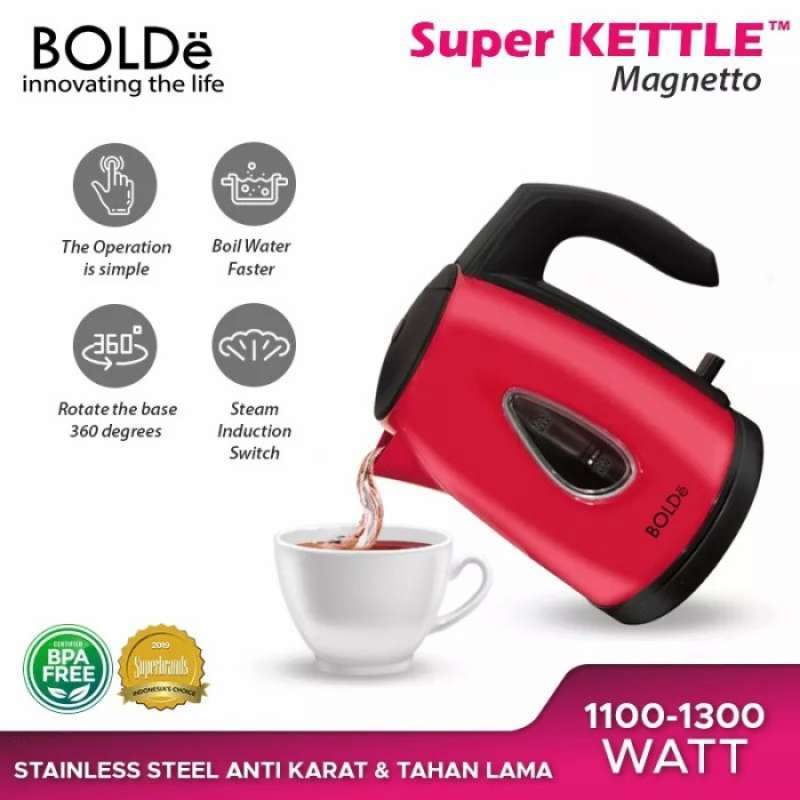 Promo BOLDë Super Kettle Magnetto | Kettle Listrik | Pemanas Air 1L ...