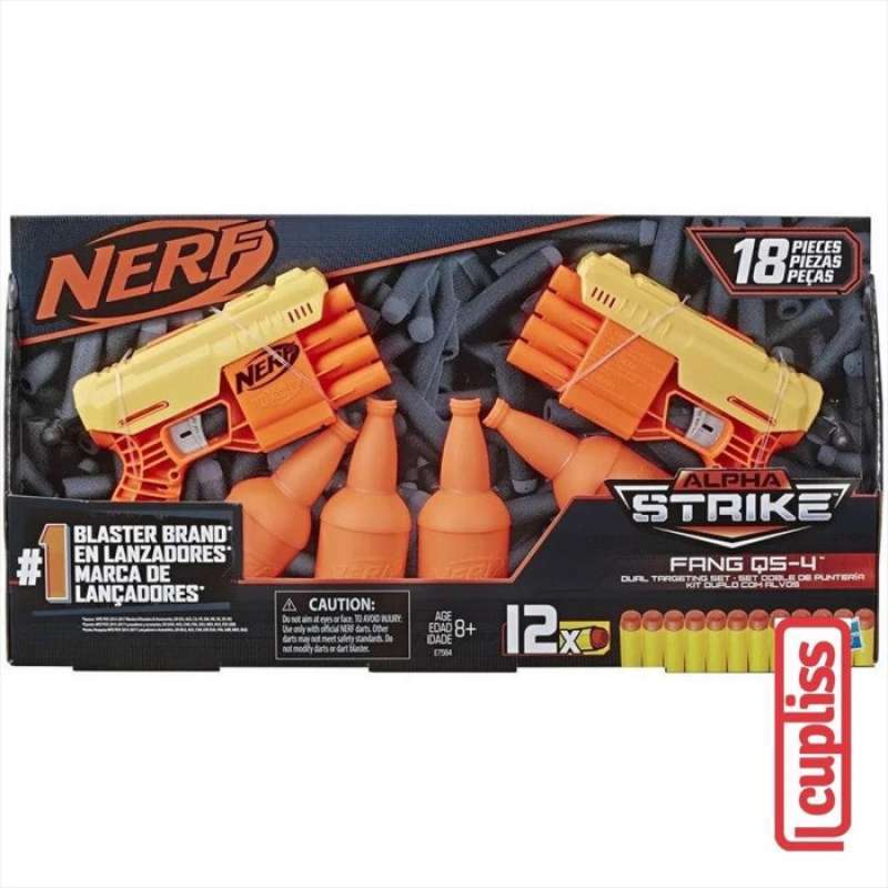 Promo Nerf Alpha Strike Fang Qs-4 Two Blaster Hasbro Original E7564 ...