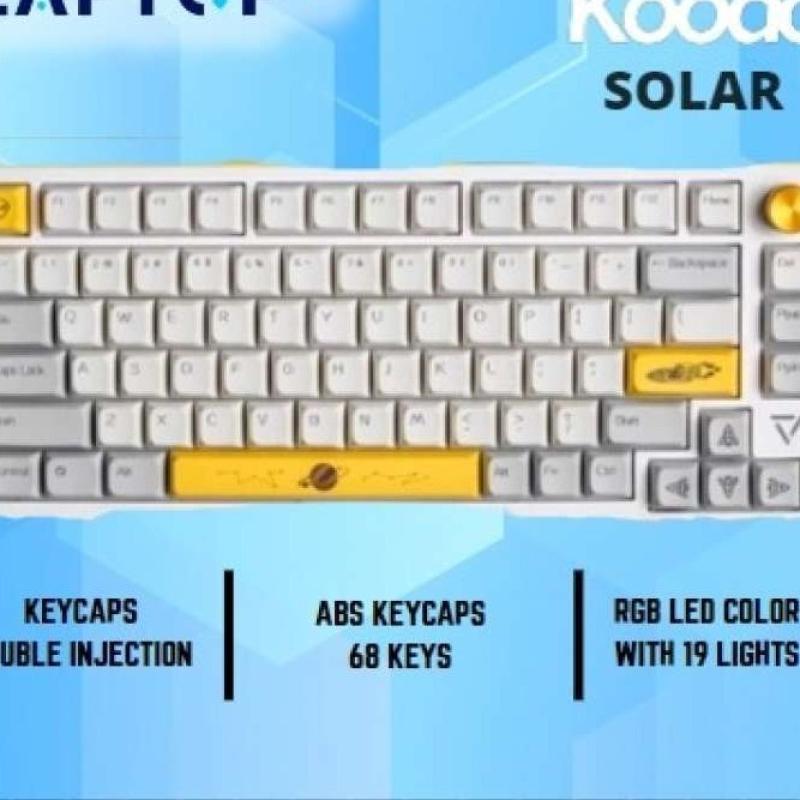 Promo koodo solar 75% mechanical gaming keyboard with knob Diskon 3% di ...