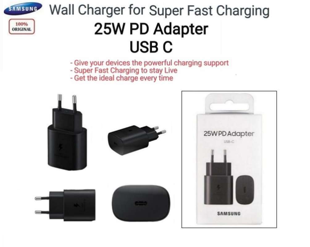 Jual Original Samsung 25W PD Adapter USB C/ 25W Adapter Super Fast ...
