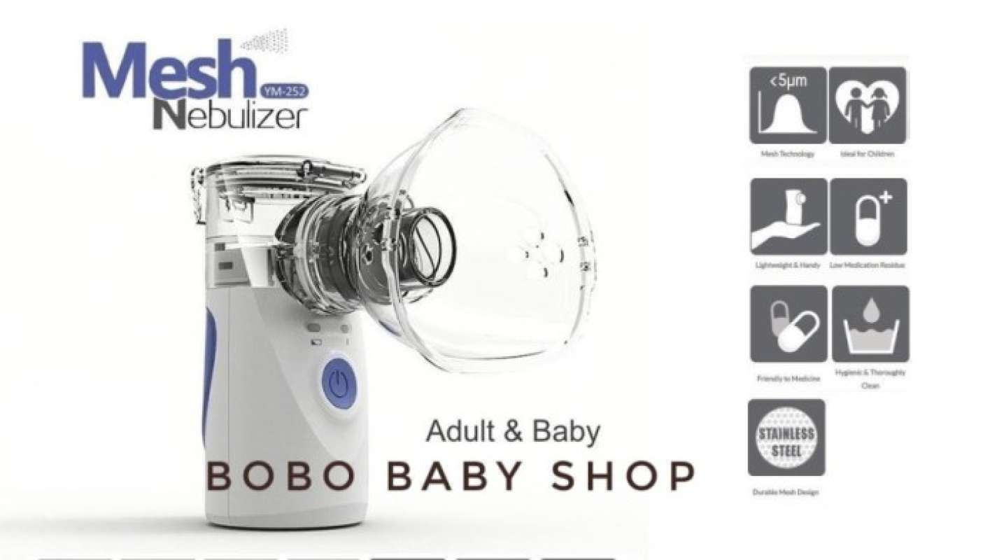 Promo Portable Mesh Nebulizer Alat Uap Asma Inhaler Inhalasi Ym-252 ...