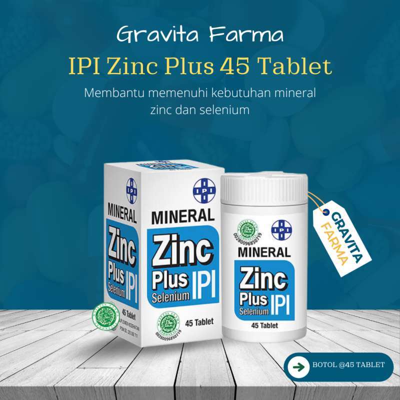 Promo Vitamin Mineral Zinc Plus Selenium IPI 45 Tablet Diskon 2% di ...