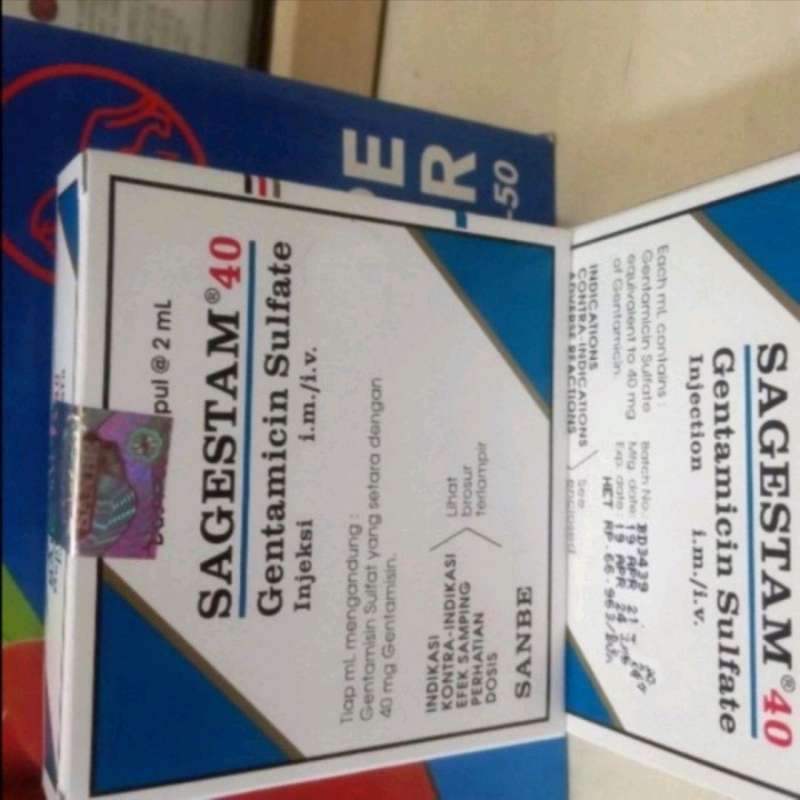 Jual Sagestam40/gentamicin/injeksi/box Original Di Seller Apotek ...