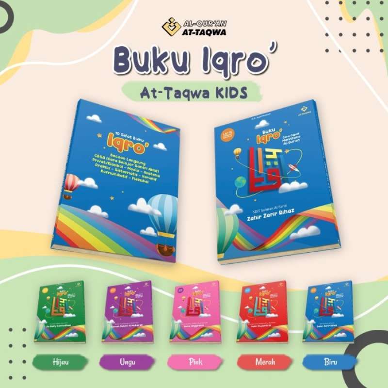 Jual Buku Iqro Custom Nama Kids/junior/anak A5 Latin Cara Cepat Baca ...