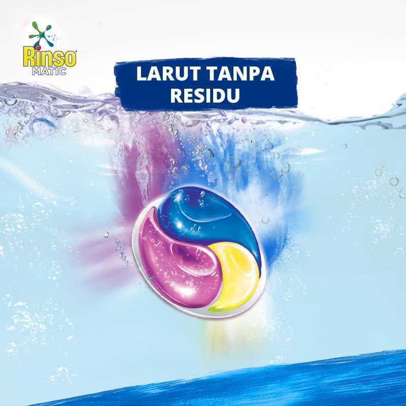 Promo Smg/jog/solo - Rinso Matic Kapsul Konsentrat Lavender Fresh [16 ...