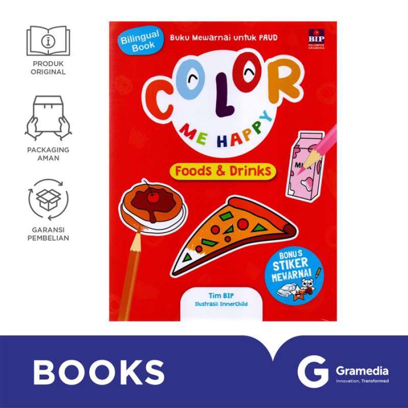 Jual Buku Color Me Happy: Food & Drinks Cover 2022 (BONUS STIKER ...