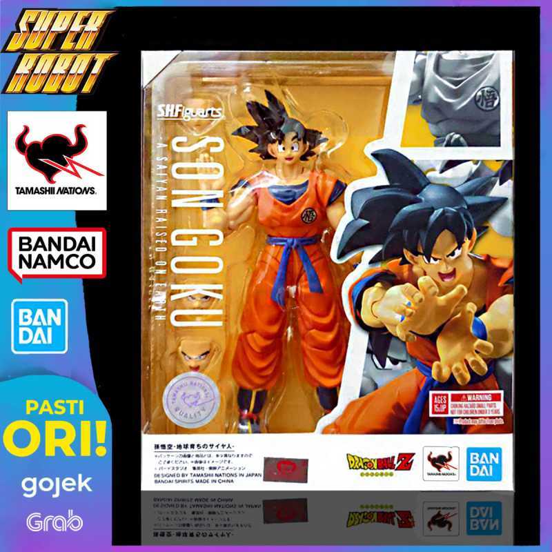 Jual BANDAI SHF Son Goku - A Saiyan Raised On Earth - Dragon Ball Z SHFiguarts Tamashii Nations ...