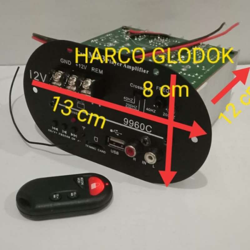 Promo Kit Basstube Aktif Modul Usb Remote Control Transistor Diskon 23% ...