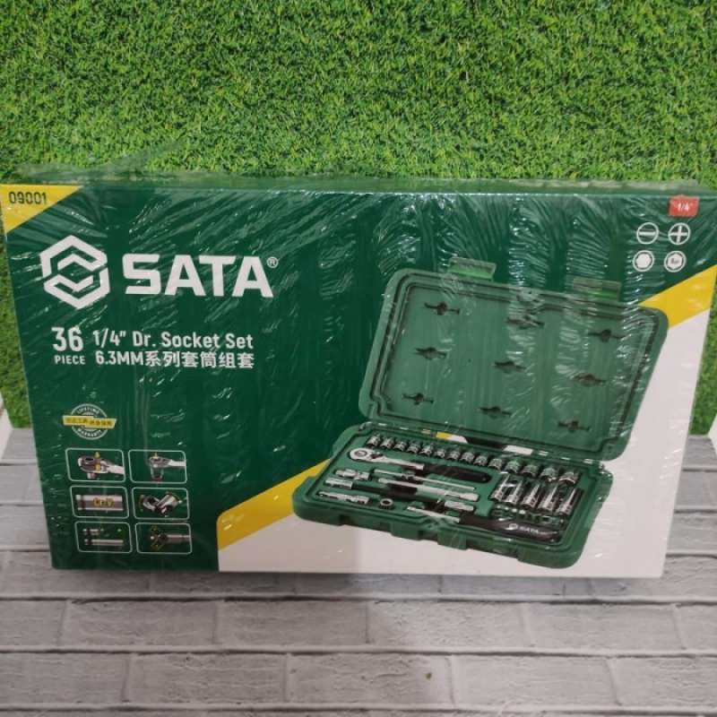 Jual KUNCI SOCKET SET 25 PCS 1/4 INCH (METRIC) 09001 SATA TOOLS di ...