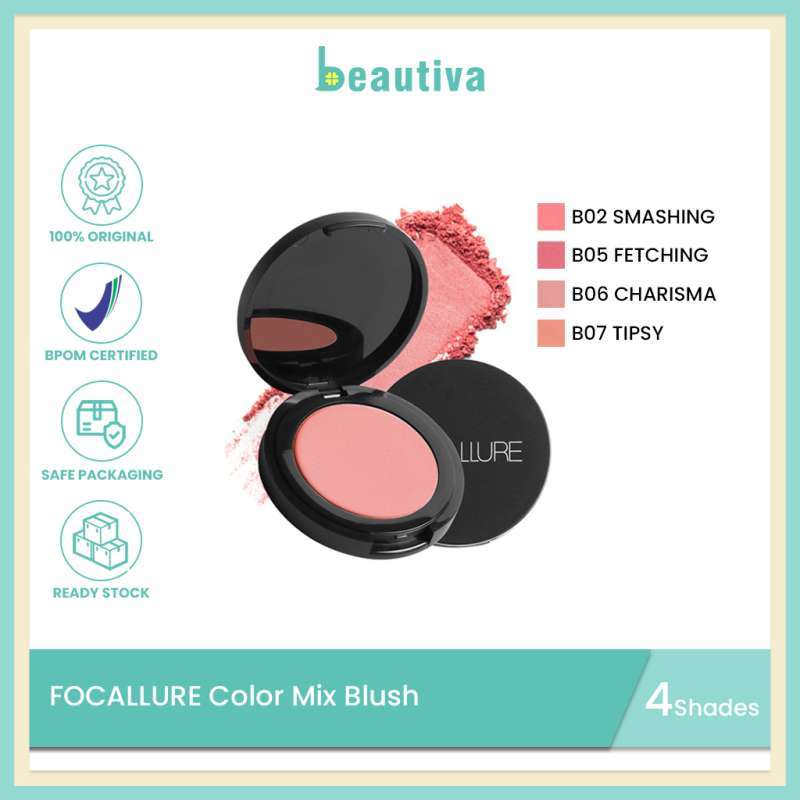 Promo Focallure Color Mix Powder Blush Diskon 59% Di Seller Beautiva ...