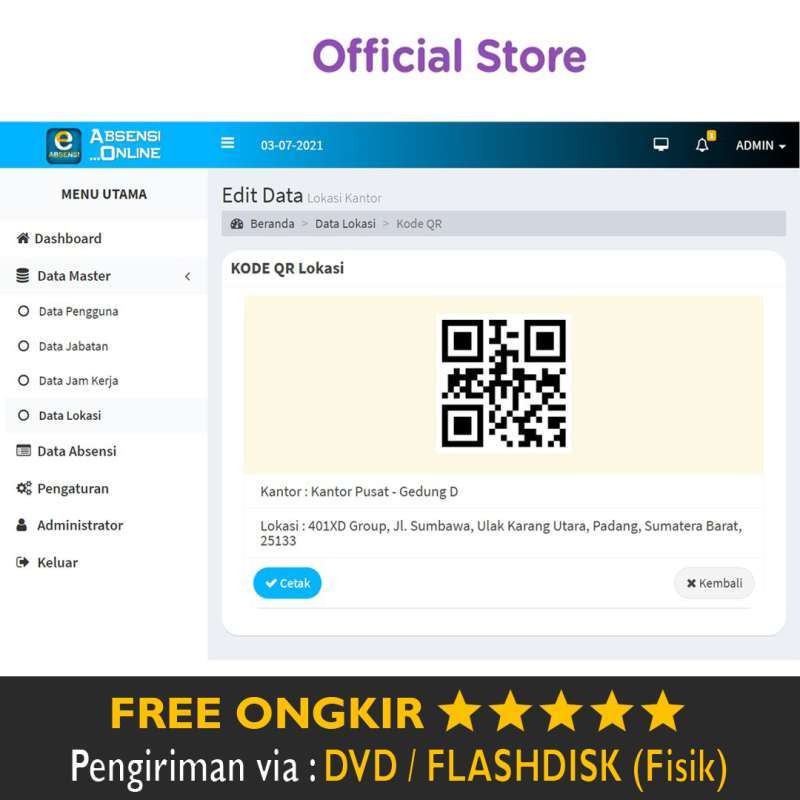 Promo Source Code Aplikasi Absensi Online Deteksi Lokasi Verifikasi