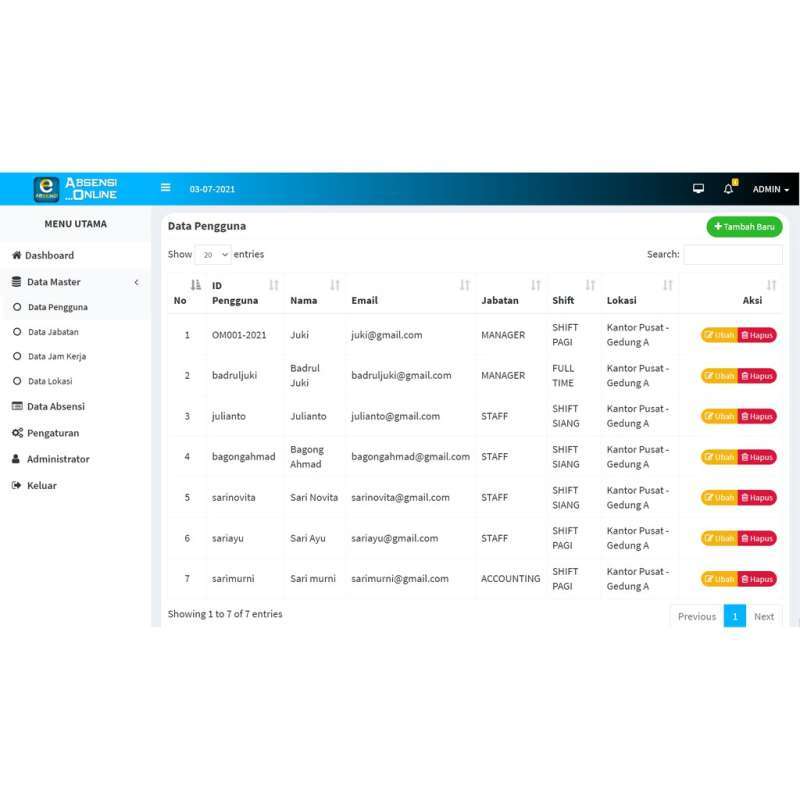 Promo Source Code Aplikasi Absensi Online Deteksi Lokasi Verifikasi
