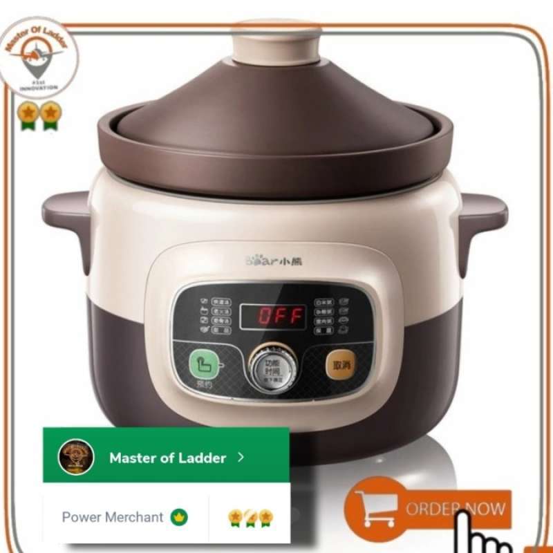 Promo Bear Slow Cooker Electric 4 Liter Diskon 23% di Seller Ruang ...