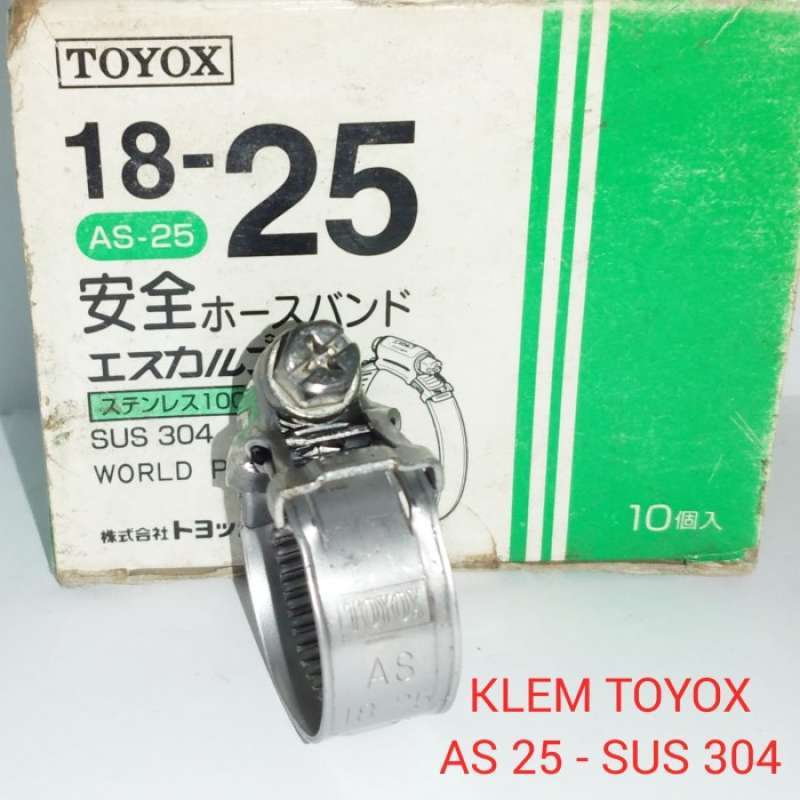 Promo Klem TOYOX CLAMP Tipe AS 25 SCALGO All Stainelss SUS 304 MADE IN ...