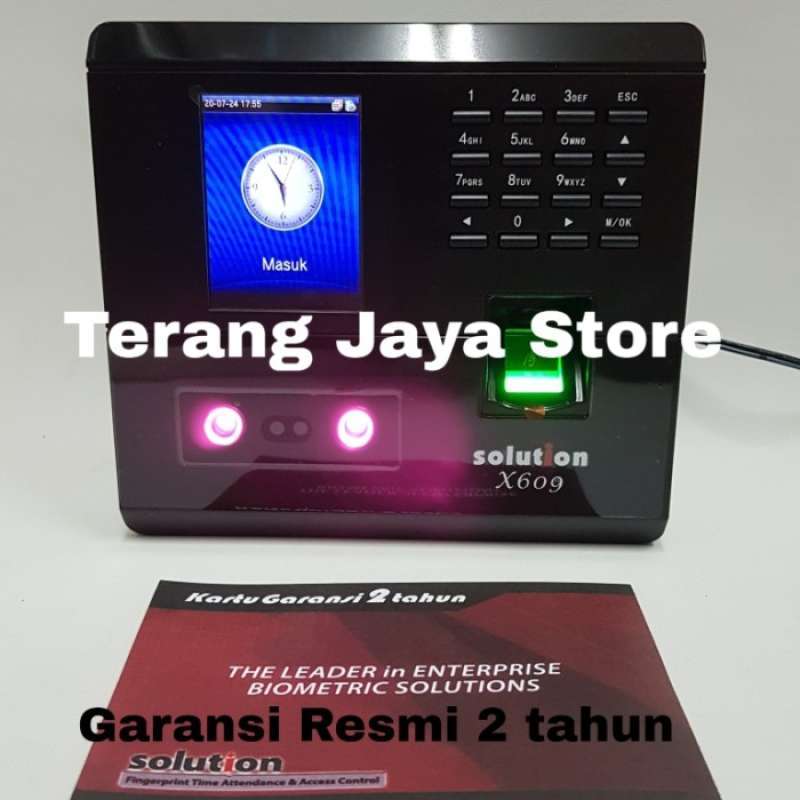 Promo Mesin Absensi Sidik jari Solution X609 Mesin Absen Solution X609 ...