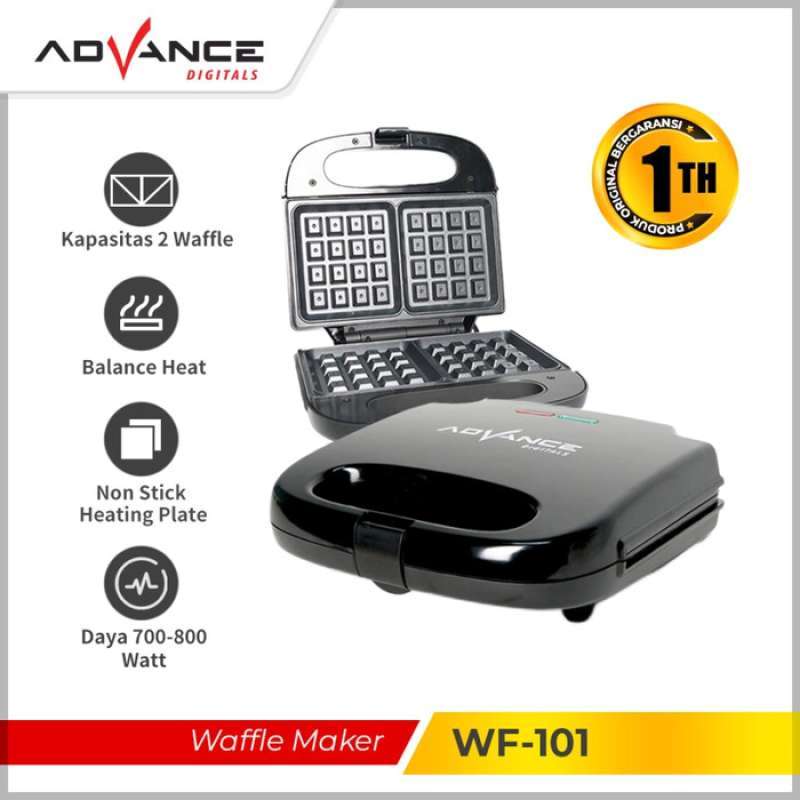 Jual advance wf-101 cetakan waffle maker toaster pemanggang roti wafel ...