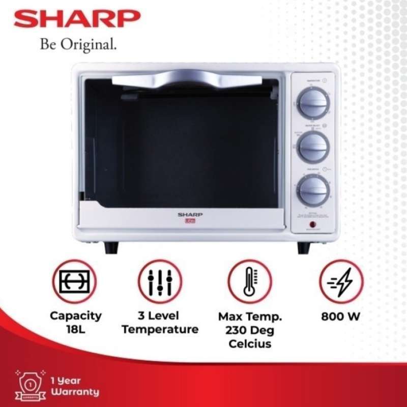Promo Sharp Oven Toaster Listrik 18 Liter Eo 18l(w) Diskon 23% Di ...