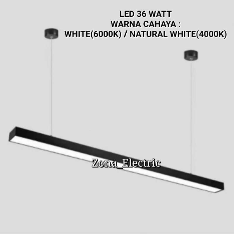 Jual Lampu Balok Led 36w/ Lampu Kantor Office Plafon Gantung Tl Led ...