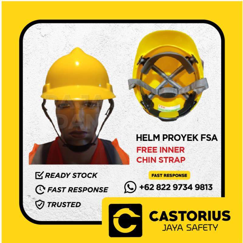 Promo helm safety helm proyek helm fsa + inner fsa fastrack safety ...
