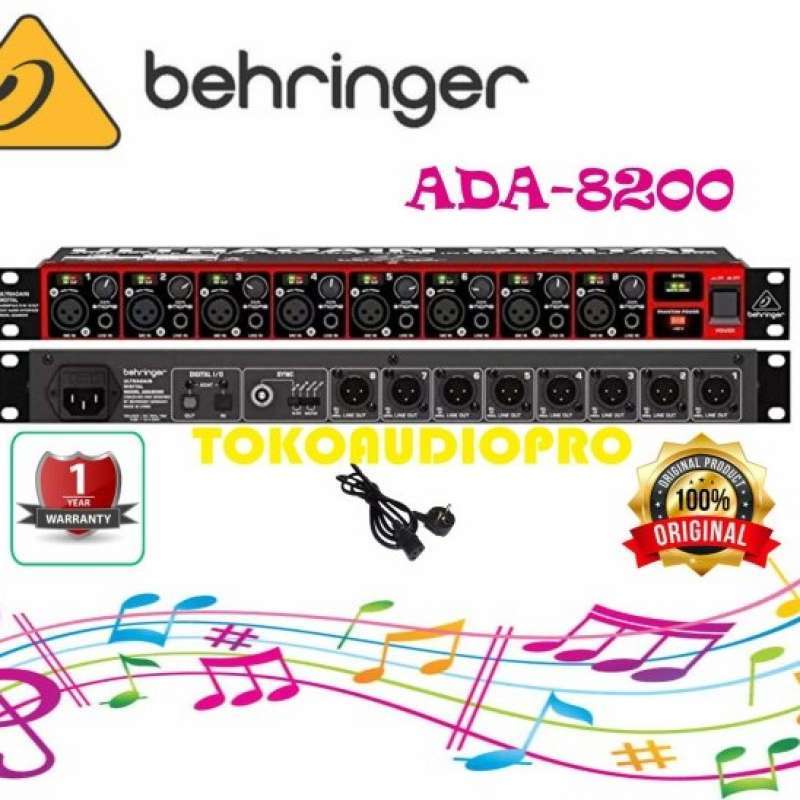 Promo Behringer Ada8200 8 In/8 Out Adat Audio Interface Dan Preamp ...