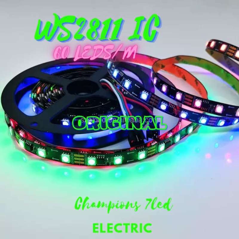 Jual Led Strip Pixel Rgb 5050 Ws2811 Dc 12V 60 Led/Meter di Seller 17 ...
