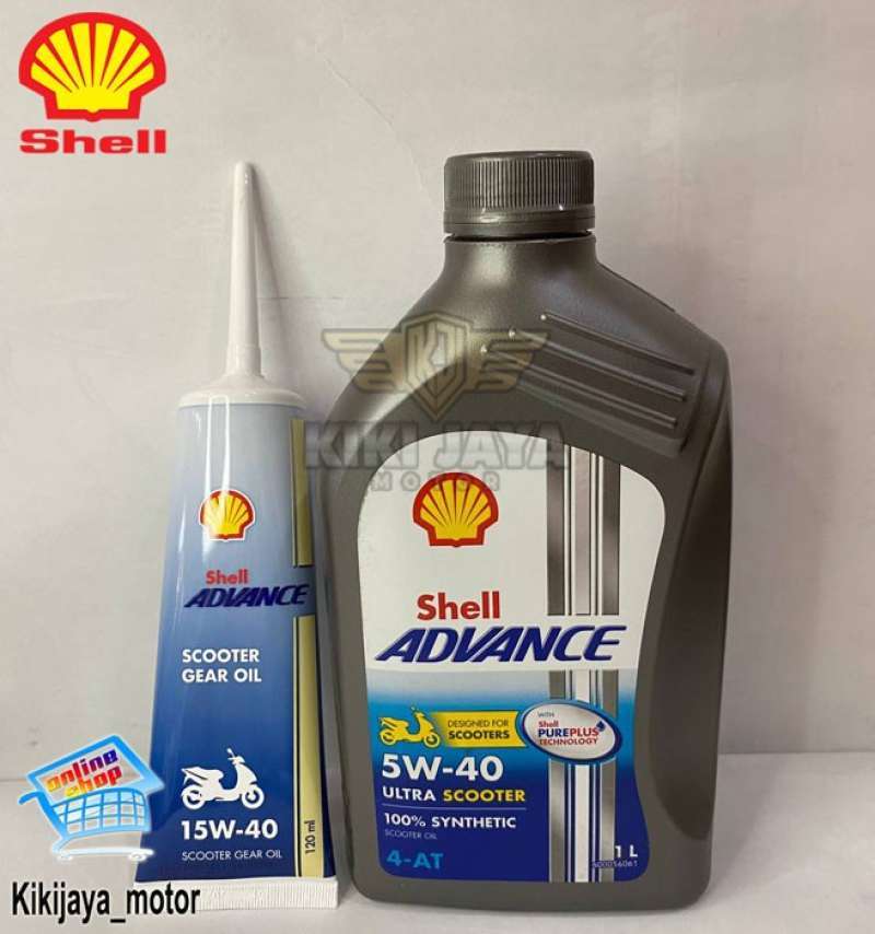 Jual Oli Shell Ultra Advance Full Synthetic 5w40 1 L+oli Gardan Shell ...