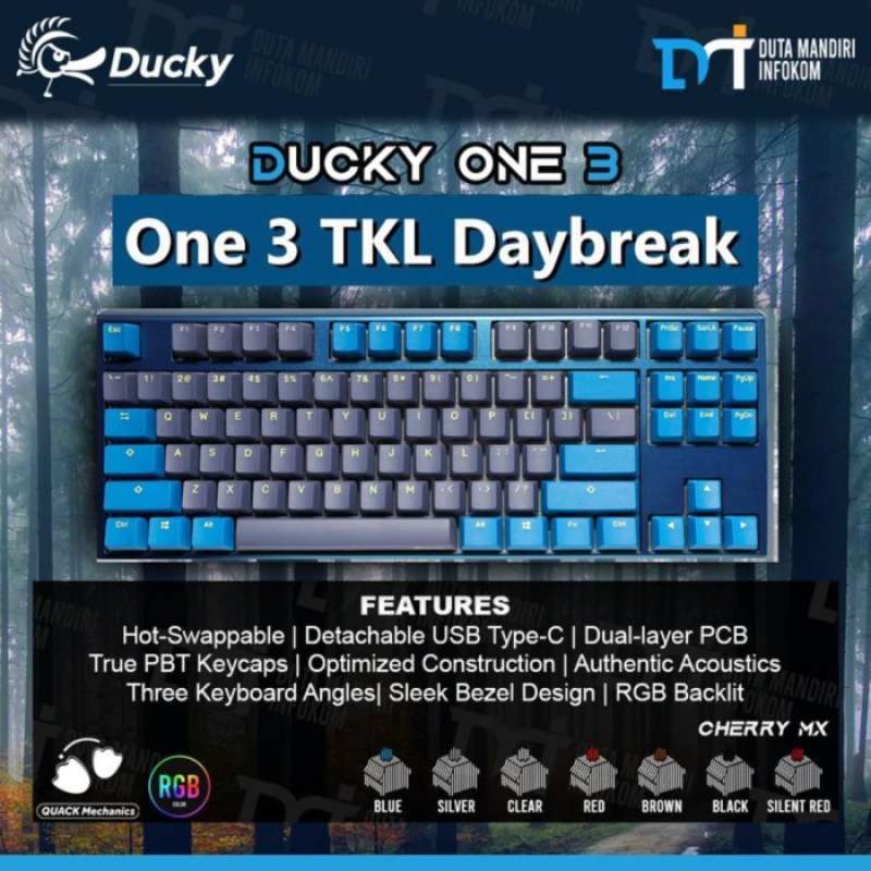 Jual Ducky One 3 TKL DayBreak - Hotswap RGB Mechanical Gaming Keyboard di Seller Cora Store ...