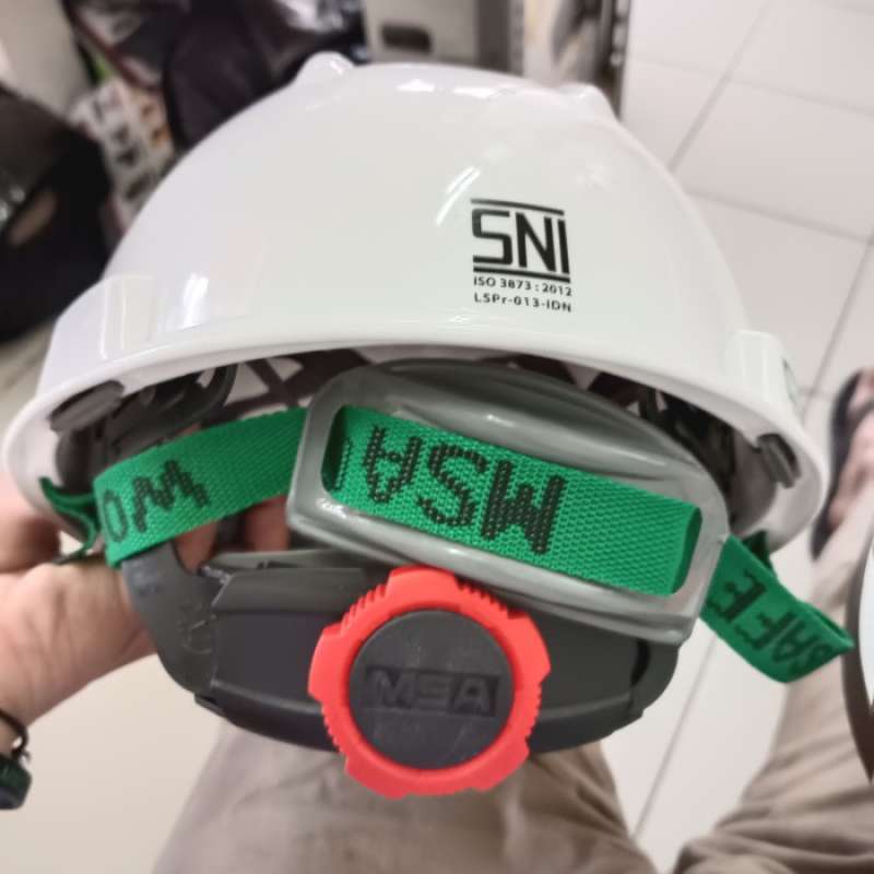 Jual helm safety msa full set / helm kerja proyek warna putih - sni di ...