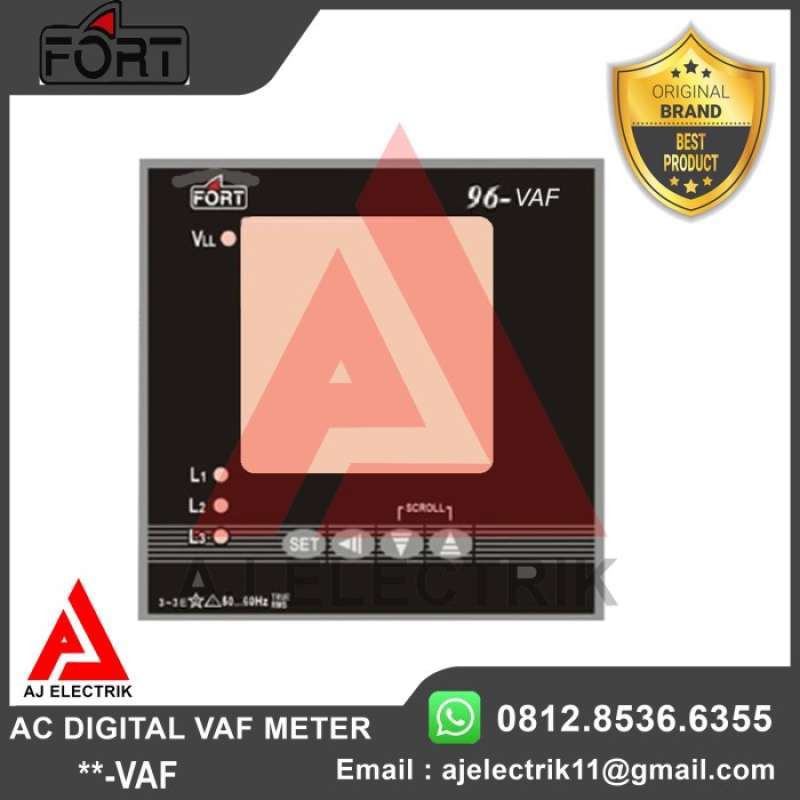 Promo AC DIGITAL VAF METER (MULTIMETER) FORT / 96-VAF / SIZE 96x96 / 3P ...