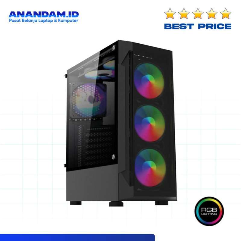 Jual Power UP RAPTOR Aurora RGB Casing PC Gaming Vertical VGA Support ...