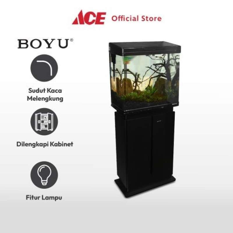 Promo Ace - Boyu Set Akuarium Dan Kabinet Ms-520m - Hitam Diskon 23% Di ...