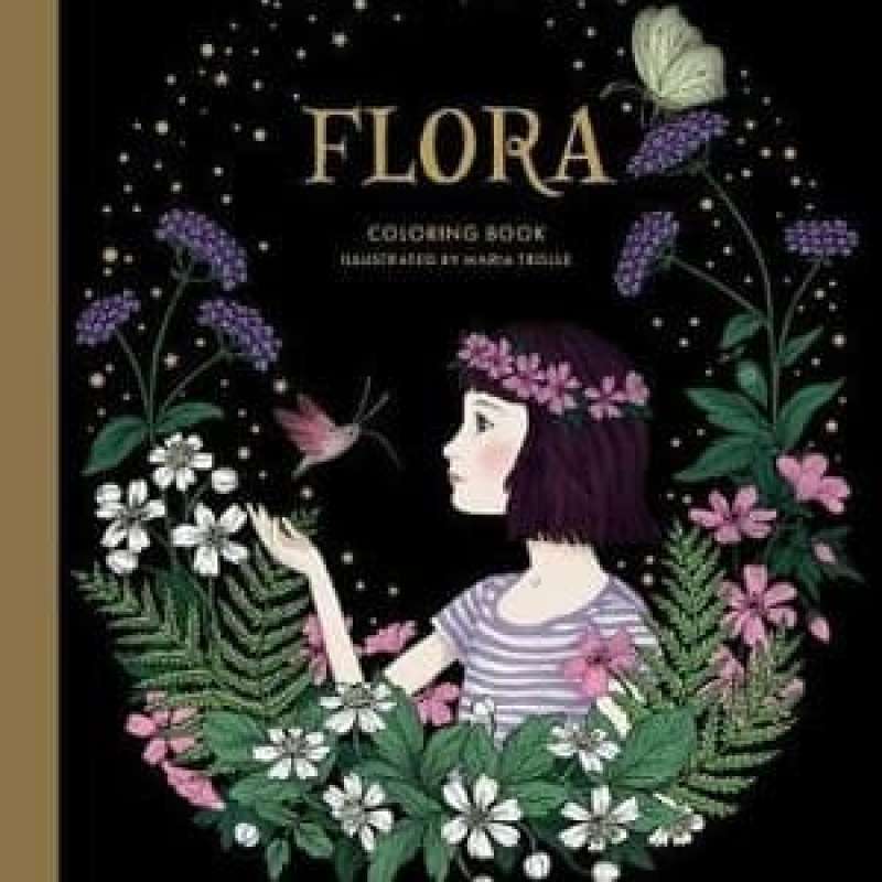 Promo Flora Coloring Book Maria Trolle Buku Mewarnai Dewasa Diskon 23% ...