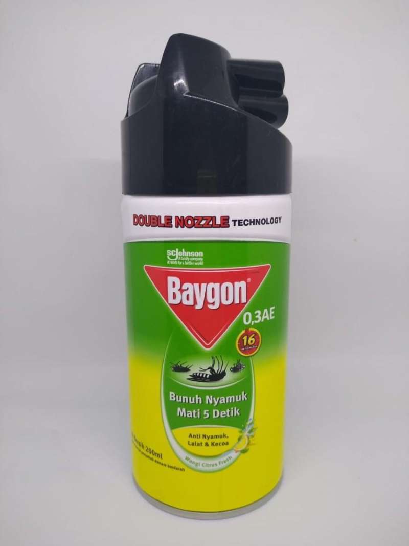 Promo Baygon Double Nozzle Technology 16 Jam Citrus Fresh 200ml Diskon ...