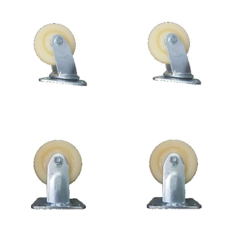 Promo Roda Nylon 5 Inch Heavy Duty 2 Hidup & 2 Mati Ranger Germany ...