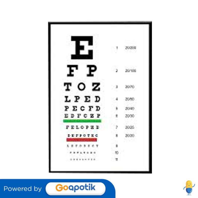 Jual SNELLEN CHART di Seller Apotek Mustang Farma - Pelabuhan, Kota ...