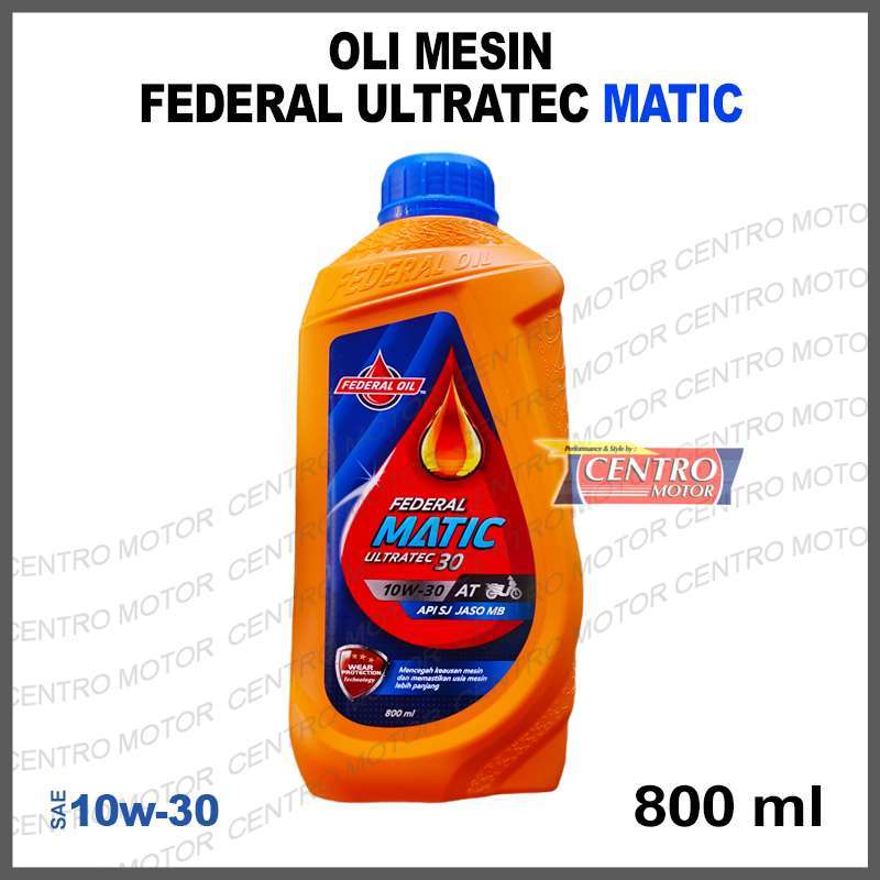 Jual Oli Mesin FEDERAL ULTRATEC MATIC 10W-30|800ml. Oli Motor Matic Mineral di Seller Centro ...