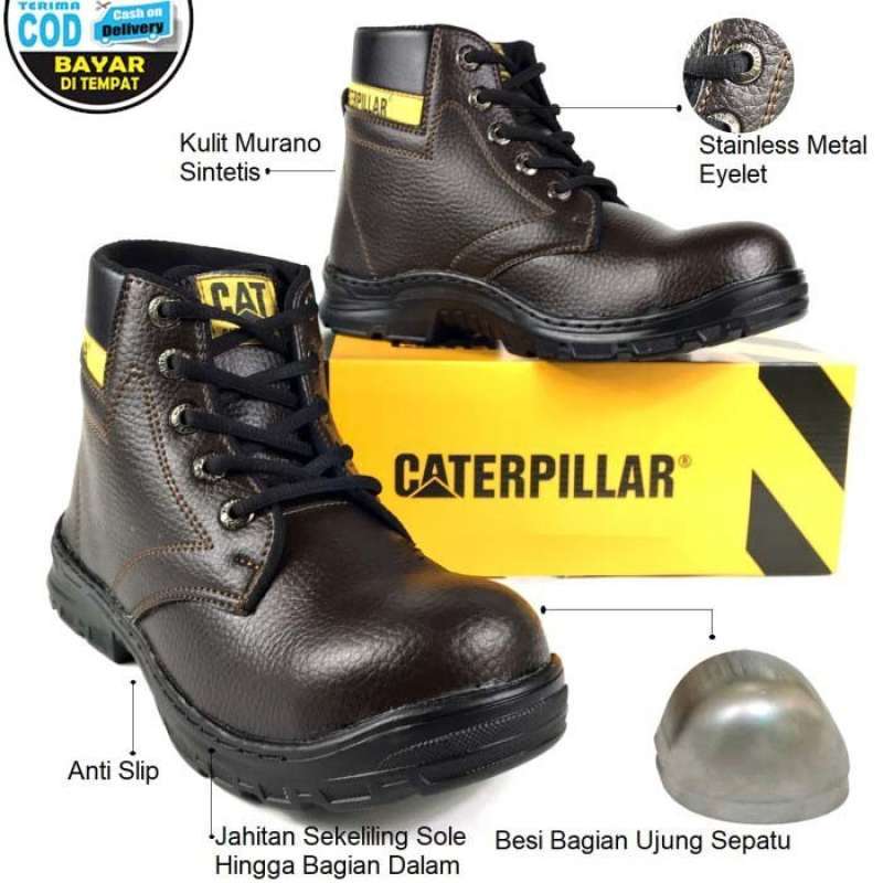 Promo Sepatu Safety sepatu Proyek kerja lapangan sepatu Kerja Ujung ...