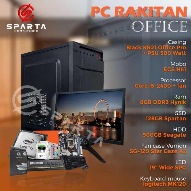 Promo Pc Rakitan Office New Core I5 Led 19 In Wide Bergaransi Diskon 23 ...