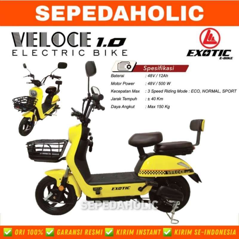 Promo Sepeda Listrik EXOTIC VELOCE 1.0 500 Watt By Pacific Electric ...