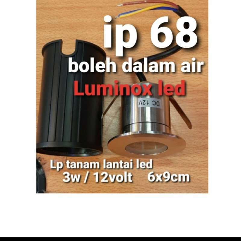 Promo Lampu Tanam Lantai Underground Taman Ip68 12volt 12v 3watt 3w 3 W ...