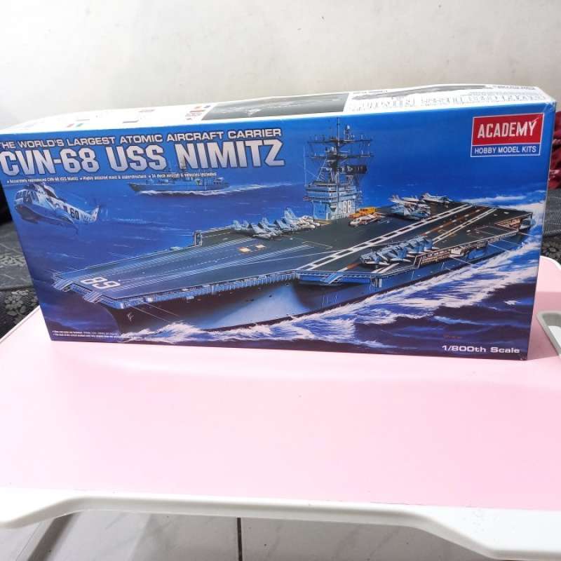 Promo Model Kit USS Nimitz CVN-68 Aircraft Carrier Model Rakitan ...